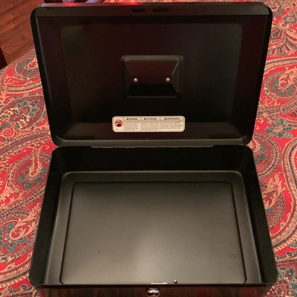 sentry | Office | Sentry Metal Lock Box With Caring Handle And Key For ...